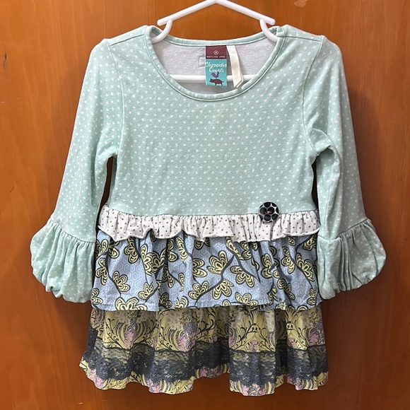 Matilda Jane | Dresses | Matilda Jane Blue And Yellow Ruffled Kids Dress | Poshmark